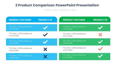 Product Comparison PowerPoint Templates And Google Slides PPTUniverse