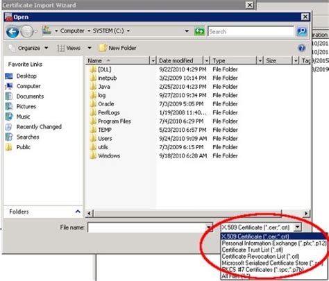 how to import ssl certificates in windows server 2003 2008 and configure in iis