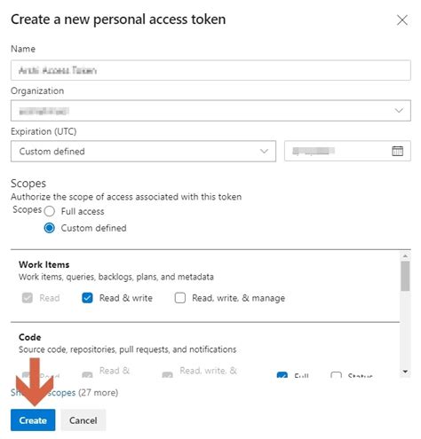 Generate Personal Access Token In Azure DevOps