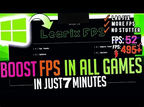 How To Boost FPS In All Games Under 7 Minutes Boost FPS In Windows 10