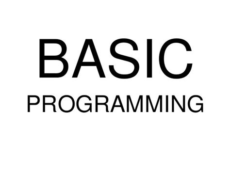 basic programming language classnotes ng basic language versions of