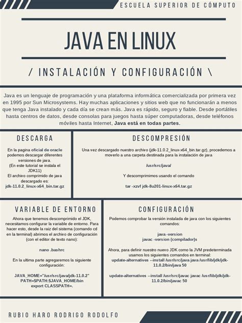 java en linux y hola mundo en java pdf java lenguaje de