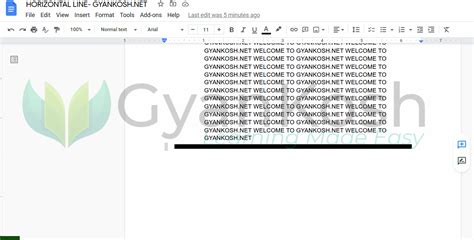 How To Make Horizontal Line Thicker In Google Docs