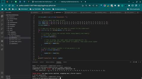 Cs50x Undeclared Identifier Error In Array CS50 Stack Exchange