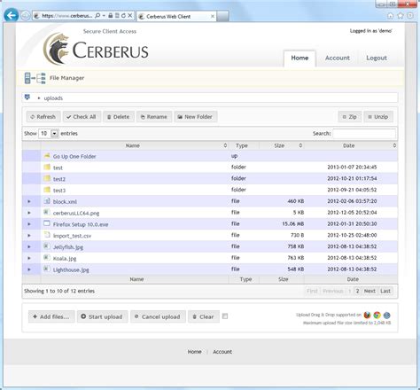 cerberusftp server control your data affordable secure ftp server with built in web and