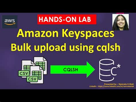 AWS Hands On Lab Amazon Keyspaces Bulk Upload Using Cqlsh YouTube