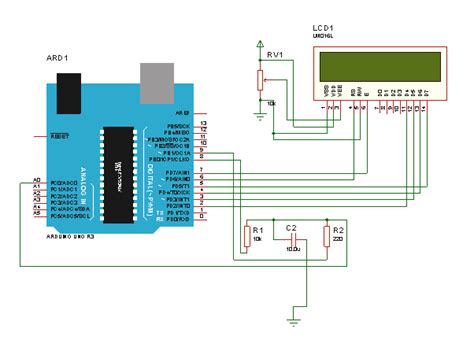 how to design arduino based capacitance meter in proteus