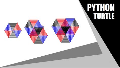 python turtle draw multi color pattern design in python turtle graphics by bktutorial