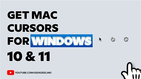 Install Mac OS Cursors On Windows 11 Windows 10 Etc YouTube