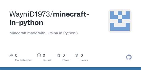 GitHub WayniD1973 Minecraft In Python Minecraft Made With Ursina In