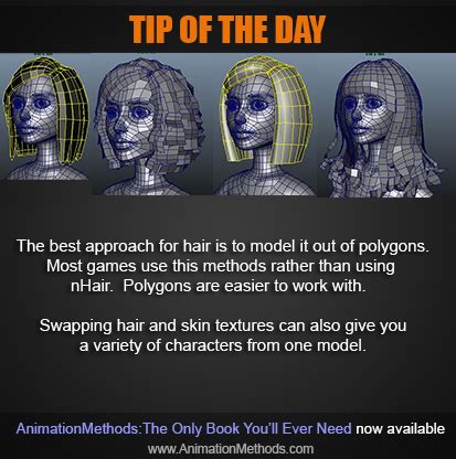 Modeling Hair In Maya Modeling Tips 3d Tutorial Model