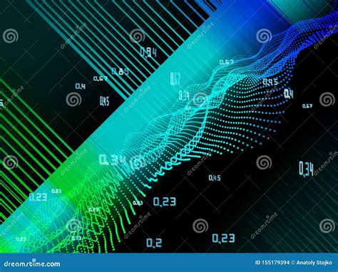 Color Visualization Of DNA Analysis Isolated On White Background 3d