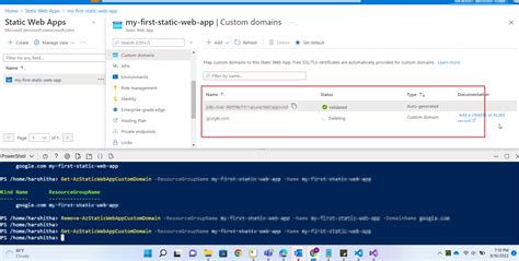 removing a custom domain from an azure static web app stack overflow