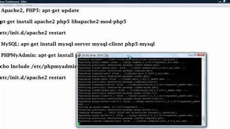 [howto]apache2 php5 mysql phpmyadmin auf linux debian root vserver installieren youtube