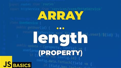 javascript basics · array · length property youtube