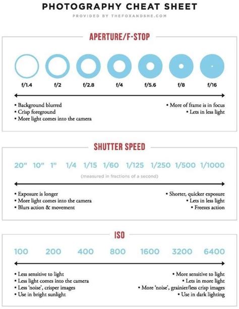 Dslr Manual Settings Cheat Sheet Photography Cheat Sheet Nikon D