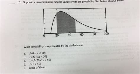 solved suppose x is a continuous random variable with the