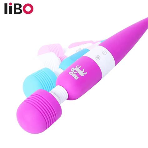 Libo Clit Vibrators For Women 8 Speed Usb Rechargeable Av Magic Wand Vibrator Massager Vibrating