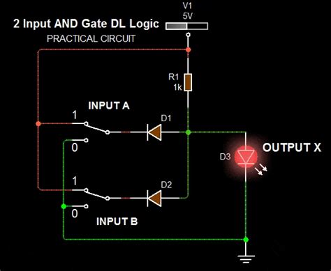 Circuit Diagram Of Logic Gates Using Diodes And Gate Practic