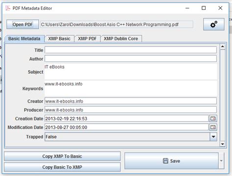 pdf metadata editor broken by me