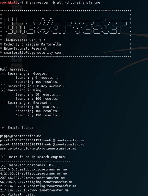 Theharvester Web Penetration Testing With Kali Linux Third Edition