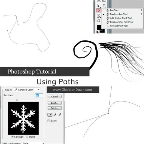 Paths In Photoshop Tutorial Obsidian Dawn