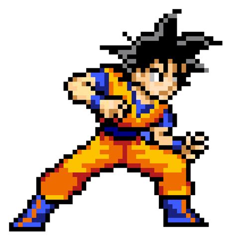 Editing Goku Free Online Pixel Art Drawing Tool Pixilart