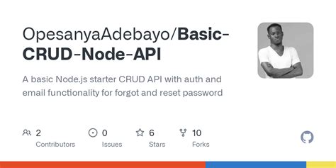 GitHub OpesanyaAdebayo Basic CRUD Node API A Basic Node Js Starter
