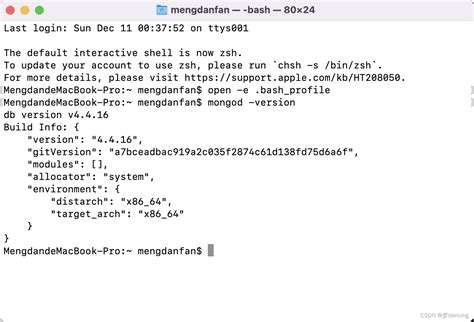 mac 中 mongodb 使用 mongodb mac mongod 使用 csdn博客