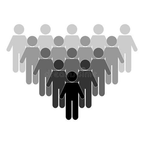 People Vector Icon Group Of Humans Sign Stock Illustration