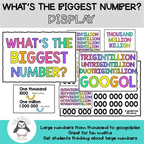 what s the biggest number large numbers display — teachie tings