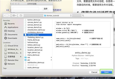 第17讲，filedialog 文件对话框 酷python