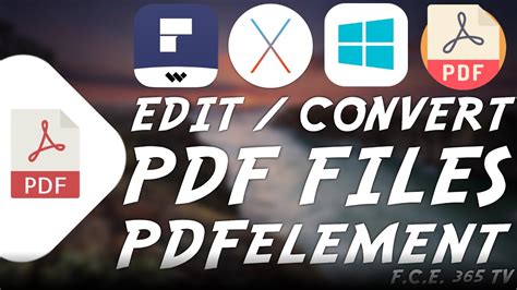 how to edit ocr manage pdf files professionally using pdfelement [tutorial] youtube