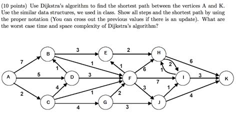 solved 10 points use dijkstra s algorithm to find the