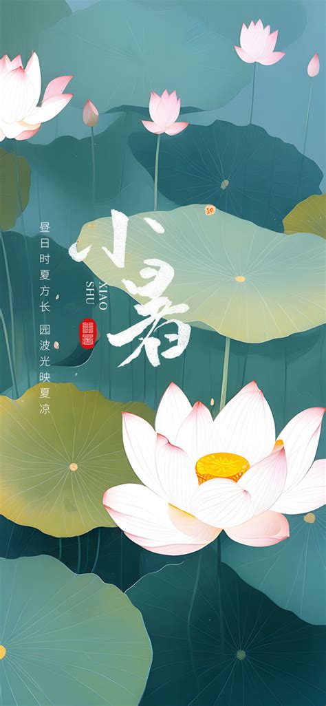 小暑节气手机海报 素材CNN