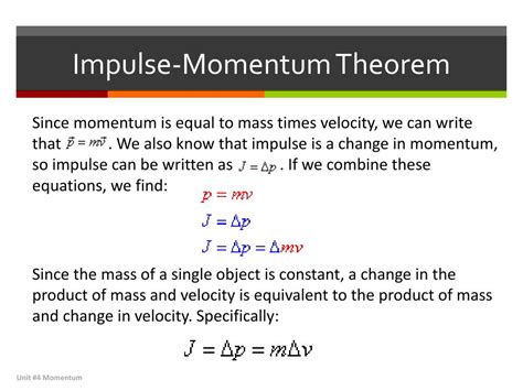 PPT Unit 4 Momentum Impulse Momentum PowerPoint Presentation