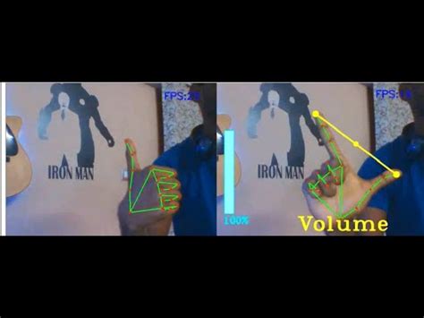 Hand Gesture Control Mouse Cursor Scroll Volume Opencv
