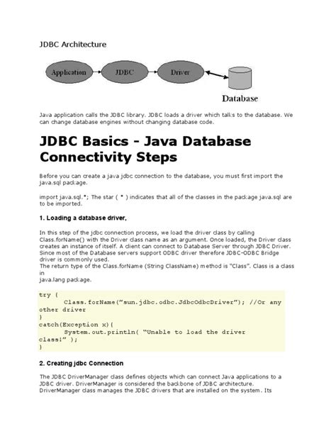 jdbc architecture pdf data management databases