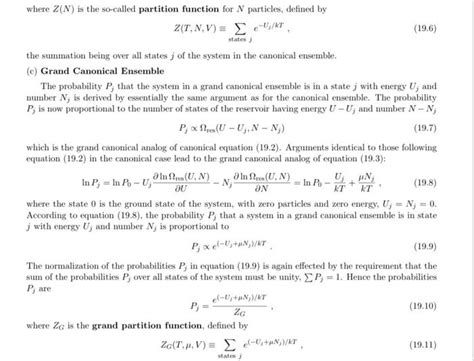 solved the partition functions of the grand canonical
