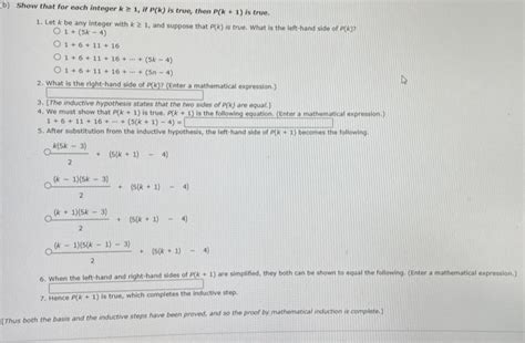 solved prove the following statement using mathematical