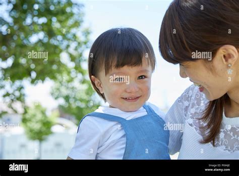 Portrait Japanese Mother And Son Hi Res Stock Photography And Images