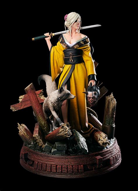 Matt Cexwish Ciri And The Kitsune Cd Projekt Red Premium Figure