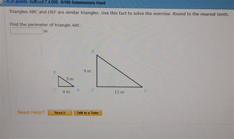 [solved] triangles abc and def are similar triangles use this fact course hero