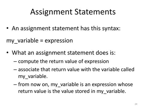 ppt expressions statements variables assignments types powerpoint presentation id 2835170