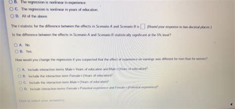 solved read the box the return to education and the gender
