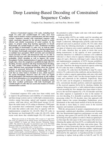 pdf deep learning based decoding of constrained sequence codes