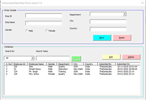 easy to follow create a fully automated data entry userform in excel and vba in 5 easy steps