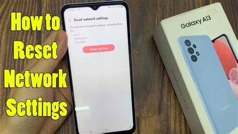 Samsung Galaxy A13 How To Reset Network Settings Default Network
