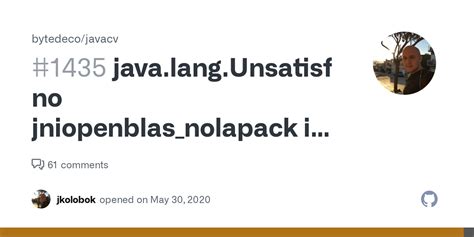 Java Lang UnsatisfiedLinkError No Jniopenblas Nolapack In Java 11