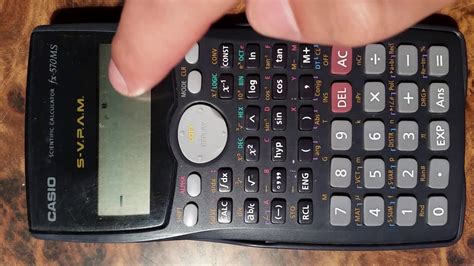 resta matrices ¿cómo utilizar una calculadora científica casio fx 570ms youtube